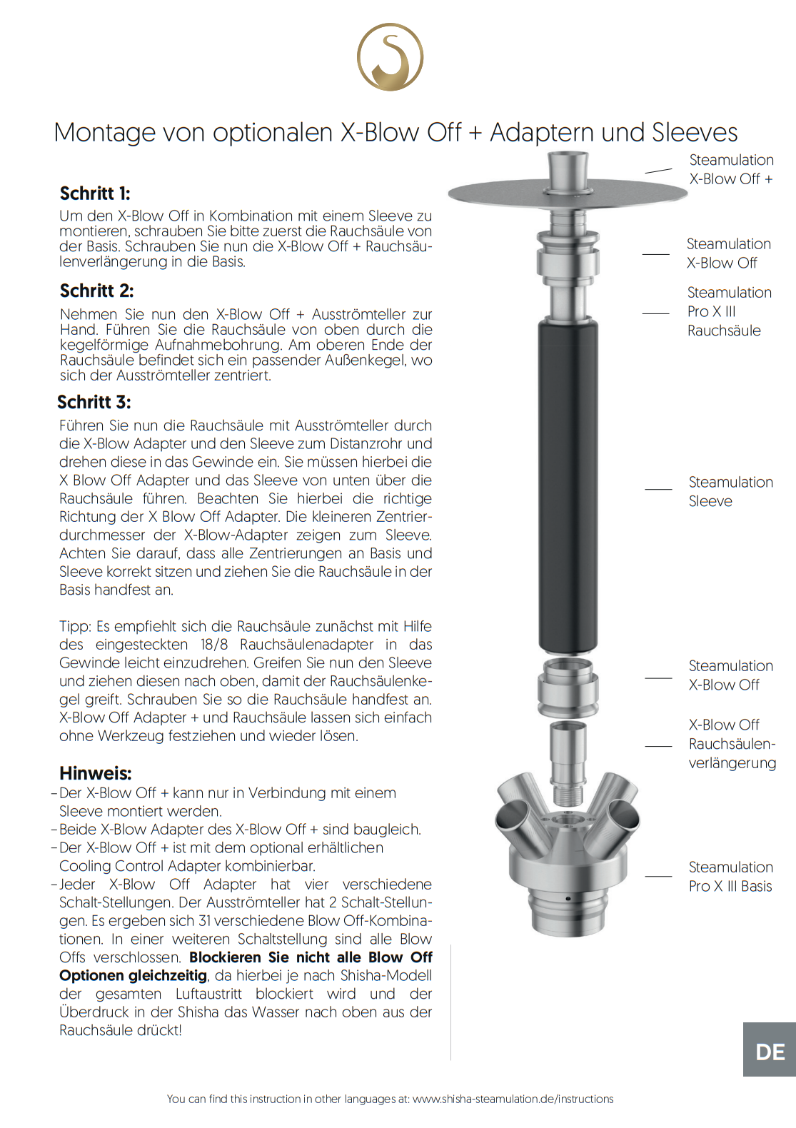 Steamulation Pro X III | Shisha Steamulation