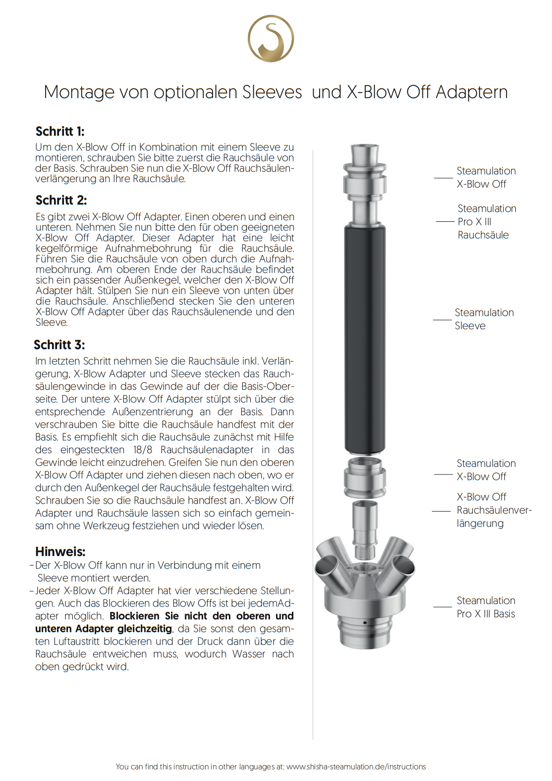 Steamulation Pro X III | Shisha Steamulation